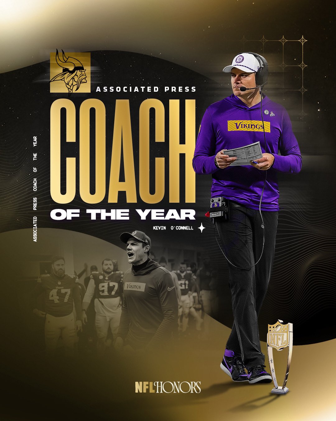 Kevin O'Connell Wins AP NFL Coach of the Year.